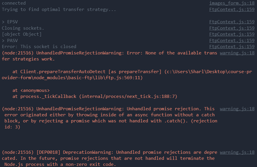 Error: None of the available transfer strategies work. · Issue #23 · patrickjuchli/basic-ftp ...