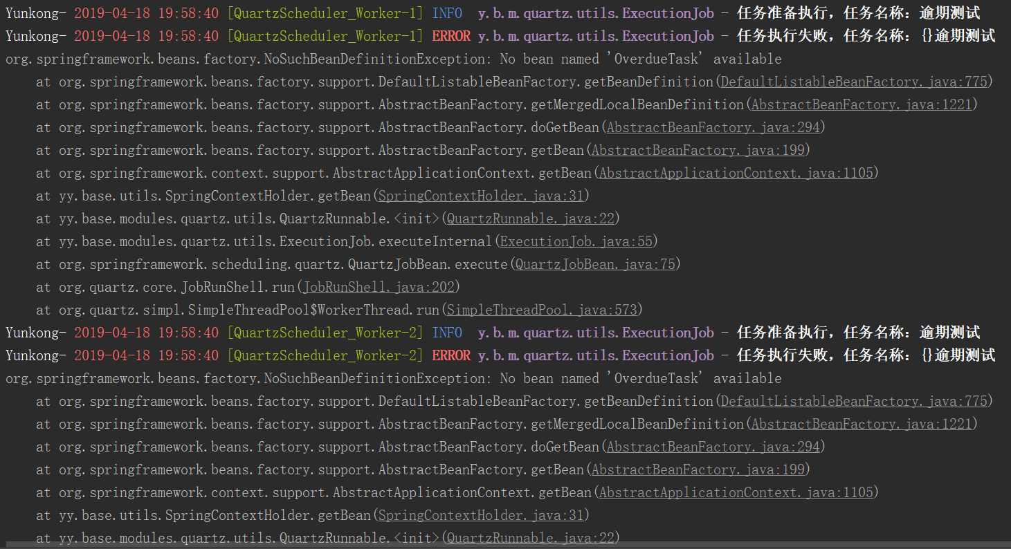 定时任务添加Bean 报错 · Issue #43 · elunez/eladmin · GitHub