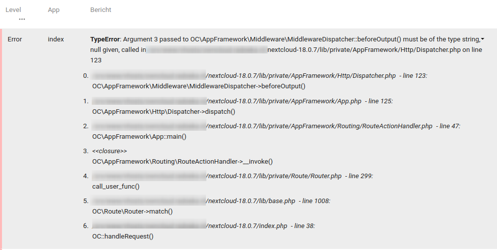 Receiving log flood of Undefined Index errors · Issue #1143 · nextcloud/bookmarks · GitHub