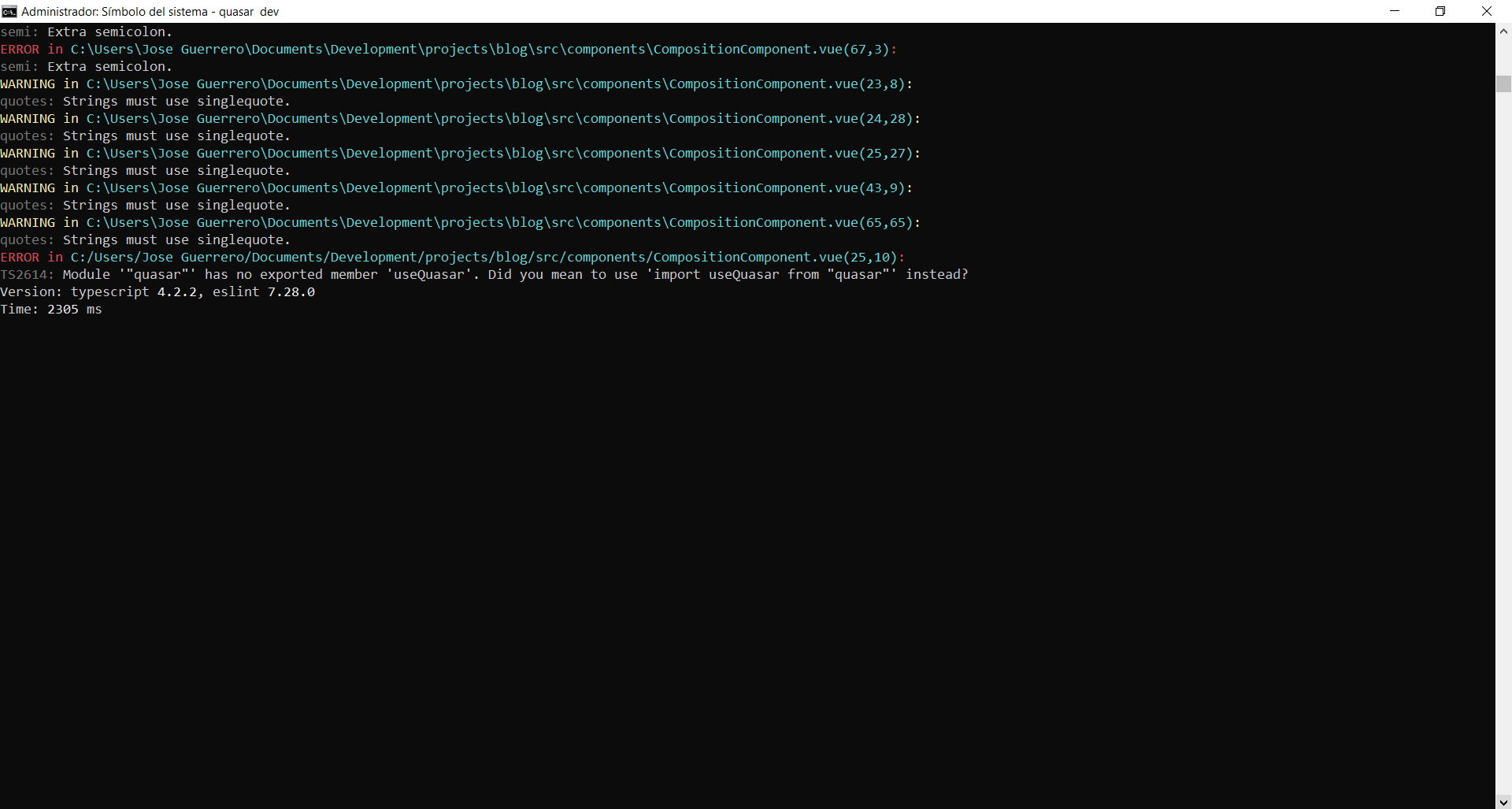 How to access this.$q quasar object in setup? - Vue 3 Composition API · quasarframework quasar ...