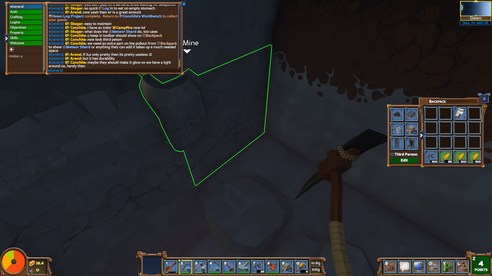 [Suggestion] let Meteor Shard gives us light in normal view not just in ...