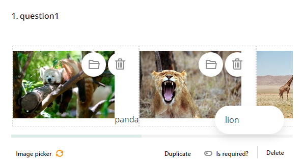 v2: ImagePicker labels are nor editable with string editor - implement drag icon · Issue #1936 ...