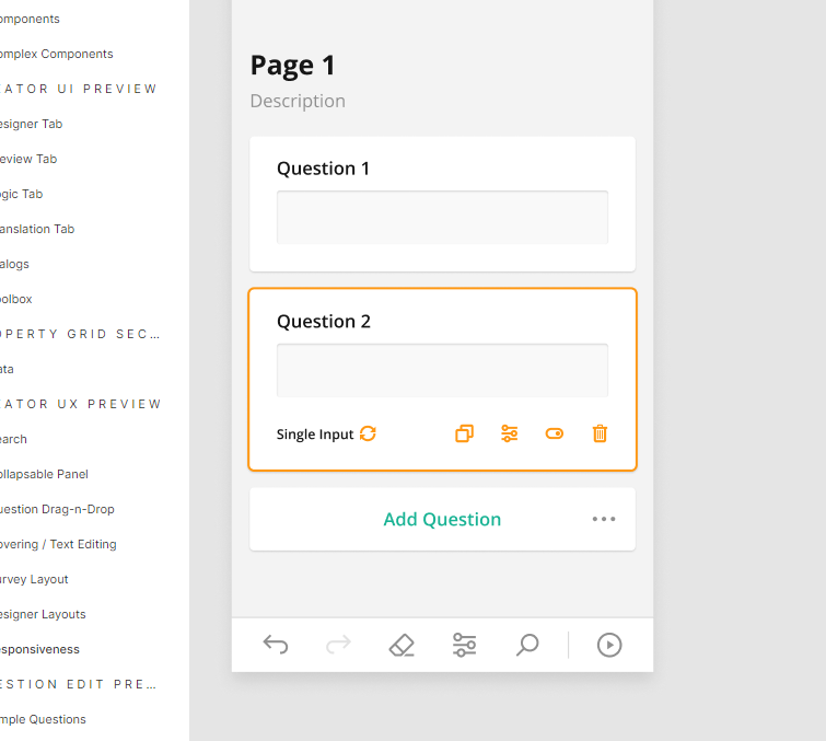 CV2: Center "Add question" in designer · Issue #2199 · surveyjs/survey-creator · GitHub