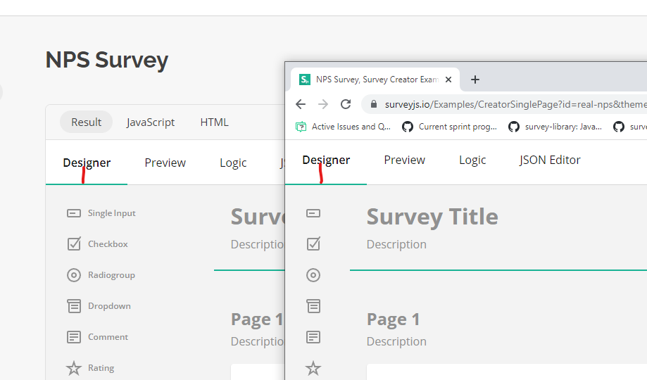 Different Creator tab paddings in inline or singlepage modes · Issue #3077 · surveyjs/survey ...