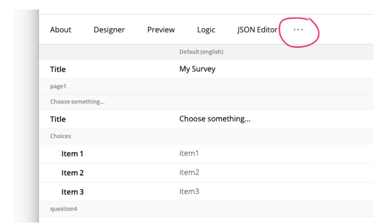 Do Not Hide Current Tab To More · Issue 3165 · Surveyjs Survey Creator · Github