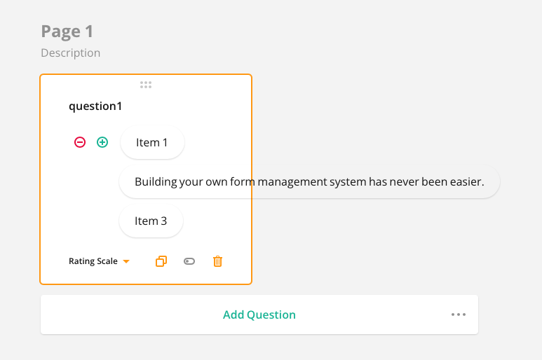 Rating Scale: Item text overflows the question panel at small sizes ...