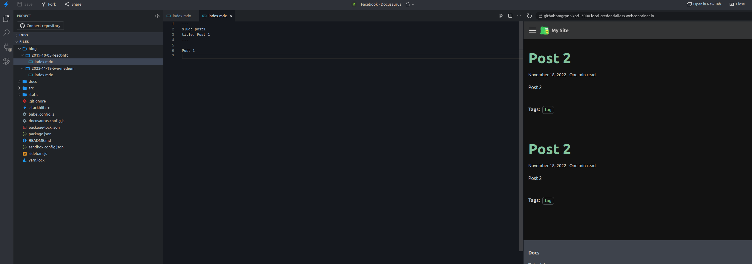 Same post shown twice in the blog list · Issue #8536 · facebook/docusaurus · GitHub