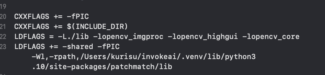 [bug]: patchmatch failed to load or compile · Issue #3707 · invoke-ai ...