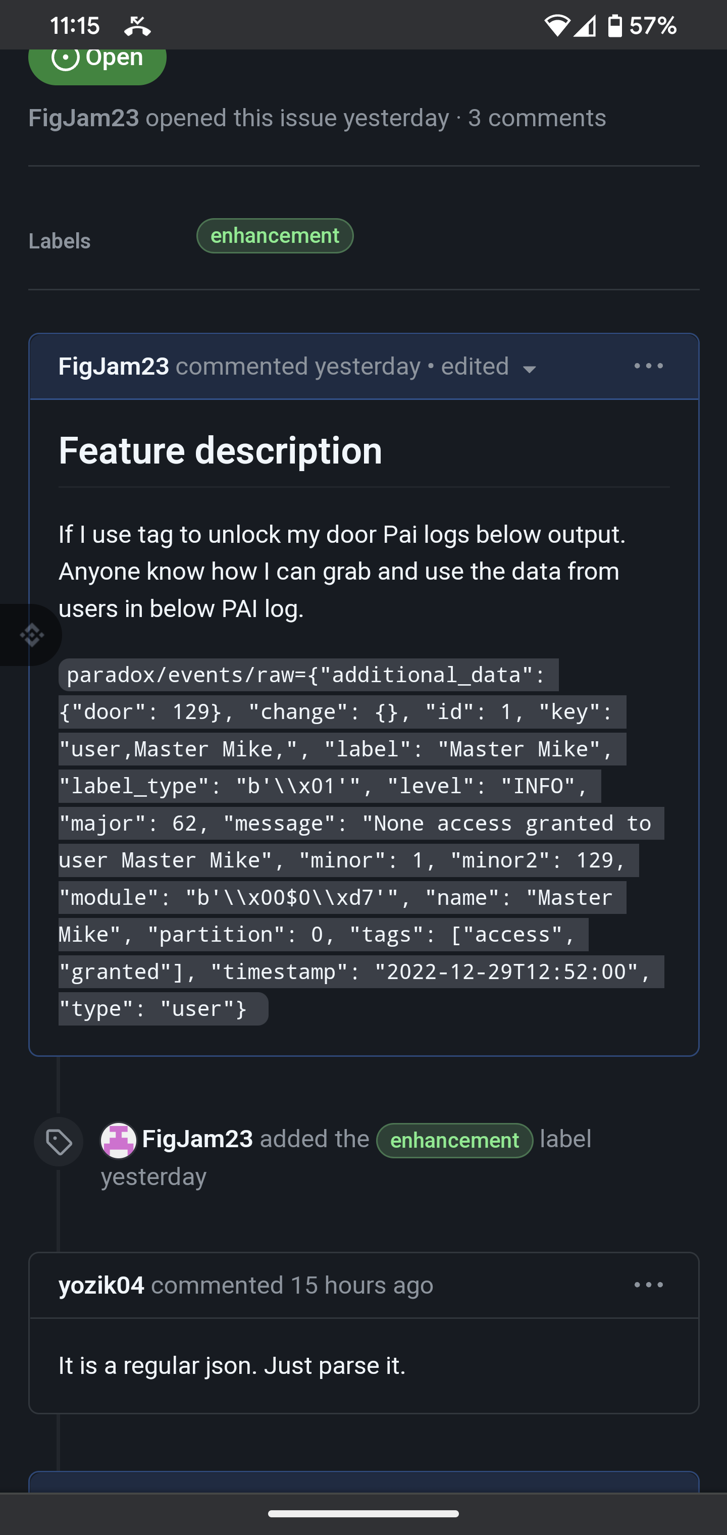 Security armed / disarmed user name and id · Issue #328 · ParadoxAlarmInterface/pai · GitHub