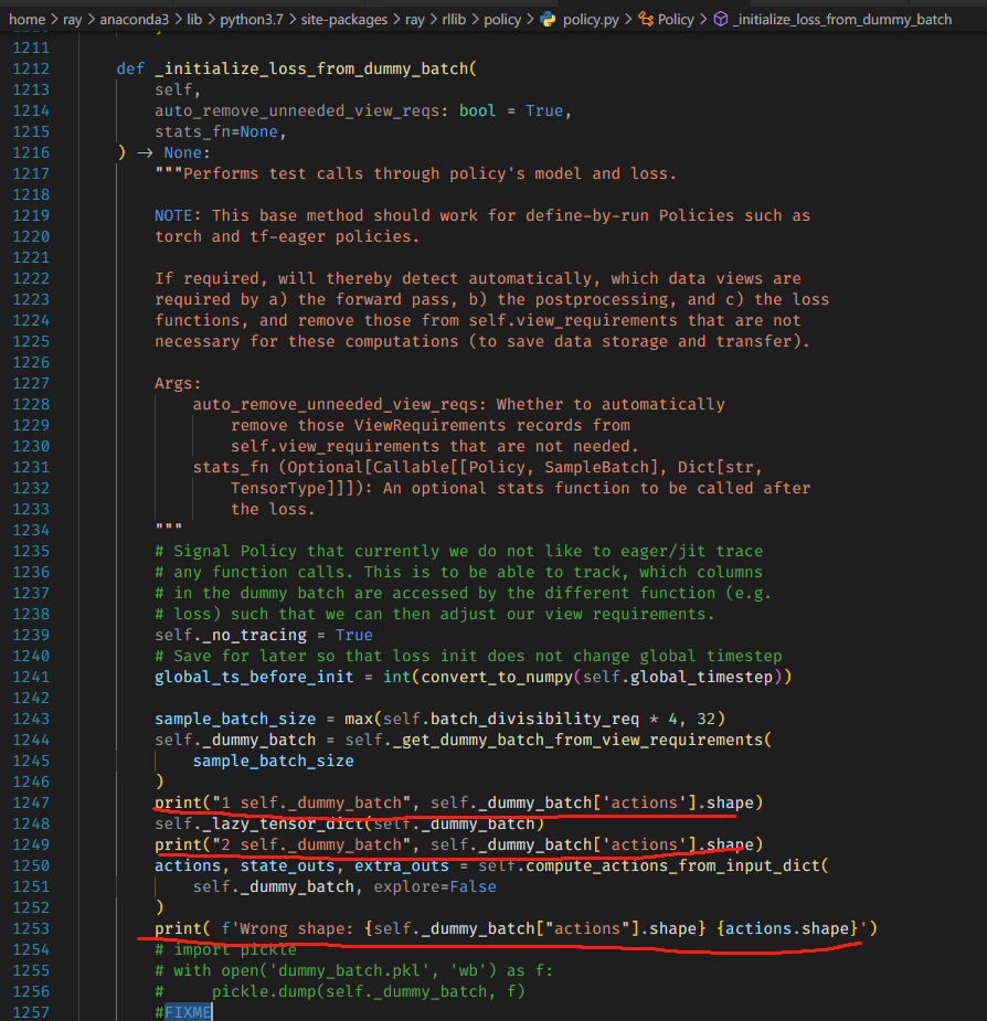 Rllib Rayrllibputeactionsfrominputdict Method Return Wrong