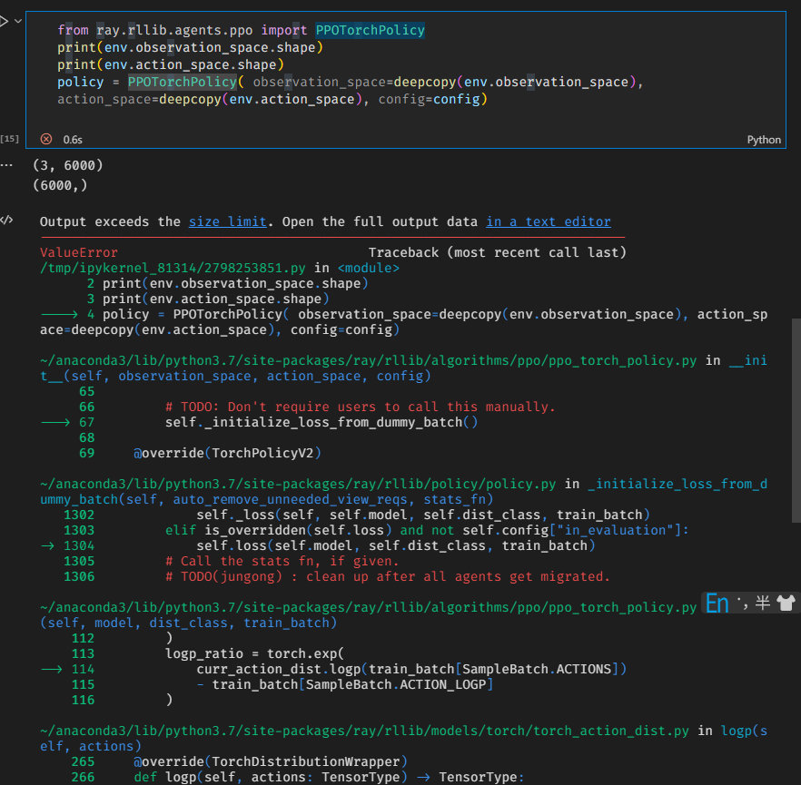 Rllib Rayrllibputeactionsfrominputdict Method Return Wrong 