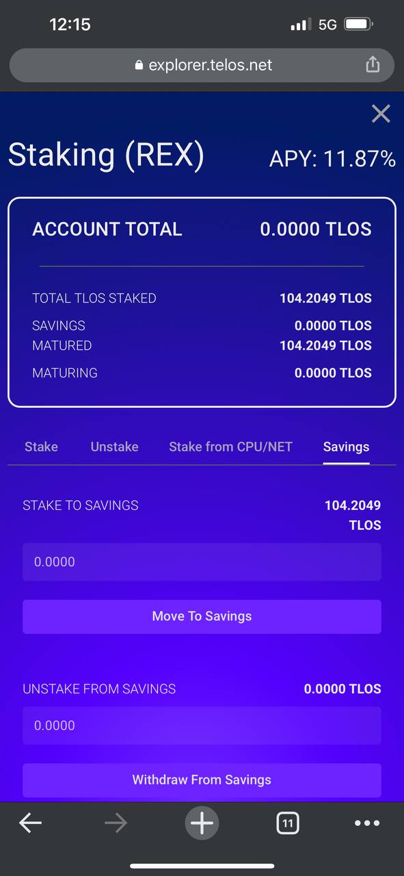 Inconsistent values between account and REX pages · Issue #472 · telosnetwork/open-block ...