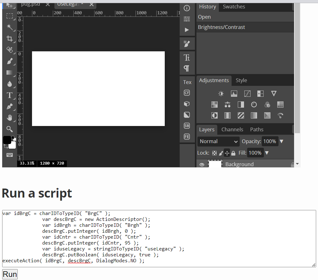 Incorrect operation Brightness / Contrast in the mode "Use Legacy" · Issue #5870 · photopea ...