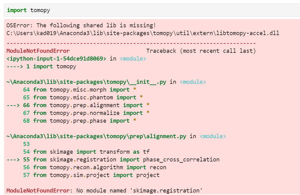 Dependencies not installed with tomopy · Issue #542 · tomopy/tomopy · GitHub
