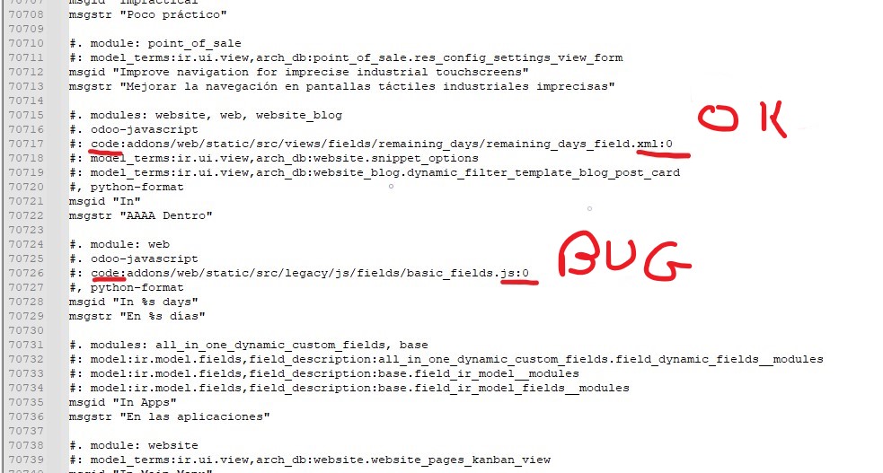 It is impossible to translate terms · Issue #115876 · odoo/odoo · GitHub