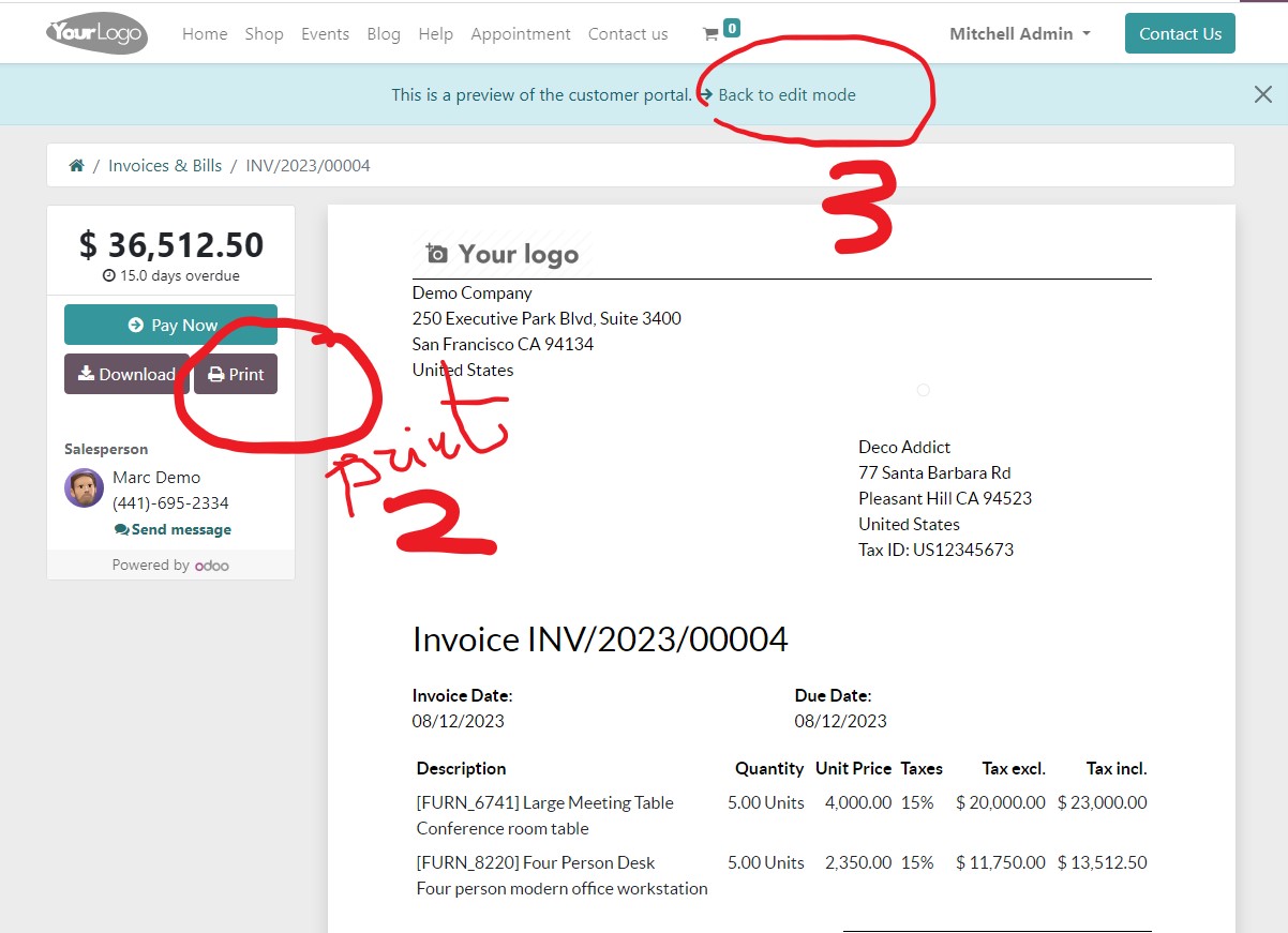 Odoo 16 Preview Invoice Back To Edit Mode Kills Odoo Server Chrome Only · Issue 133280