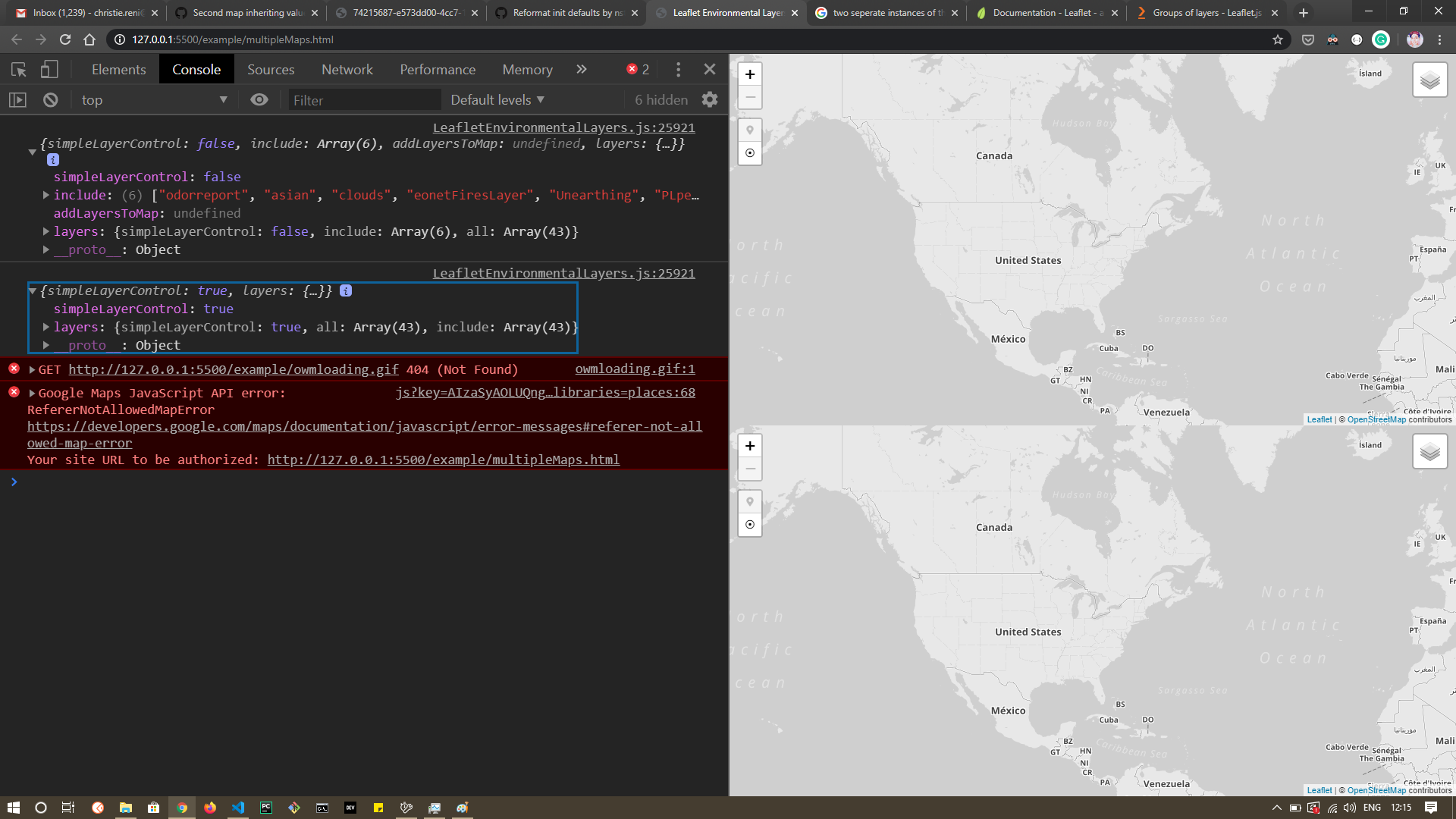 Second map inheriting values from first map · Issue #395 · publiclab/leaflet-environmental ...