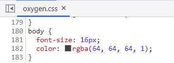 Oxygen shouldn't declare 16px font size on body element because of ...