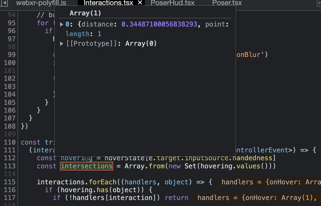 Intersections being discarded · Issue #257 · pmndrs/xr · GitHub