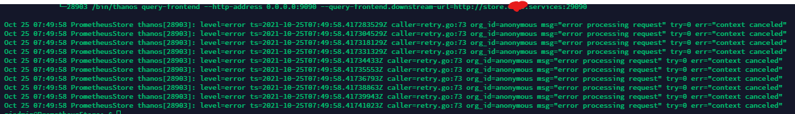 Thanos Query Frontend - 1 month dataset Dashboard "Bad Gateway" · Issue #4799 · thanos-io/thanos ...