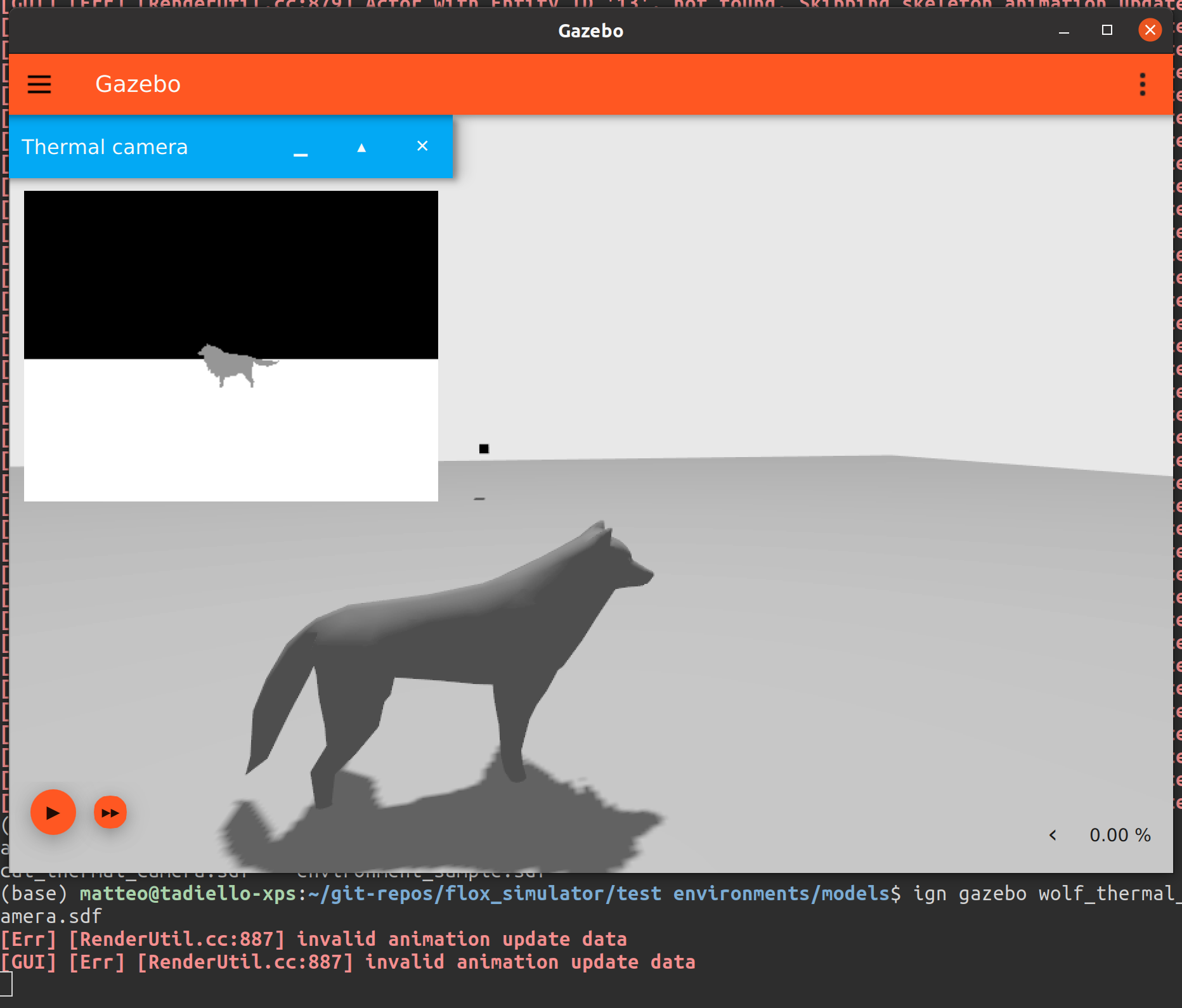 Error [gui] [err] [renderutil Cc 919] Invalid Animation Update Data · Issue 778 · Gazebosim Gz