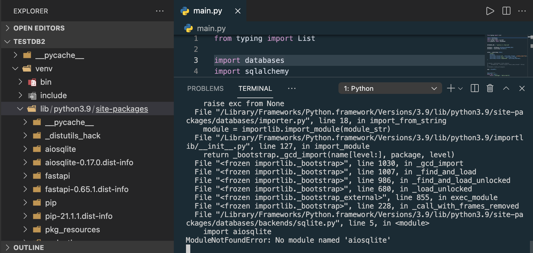 MacOS: Problem with run aiosqlite for any DB · Issue #3224 · fastapi/fastapi · GitHub