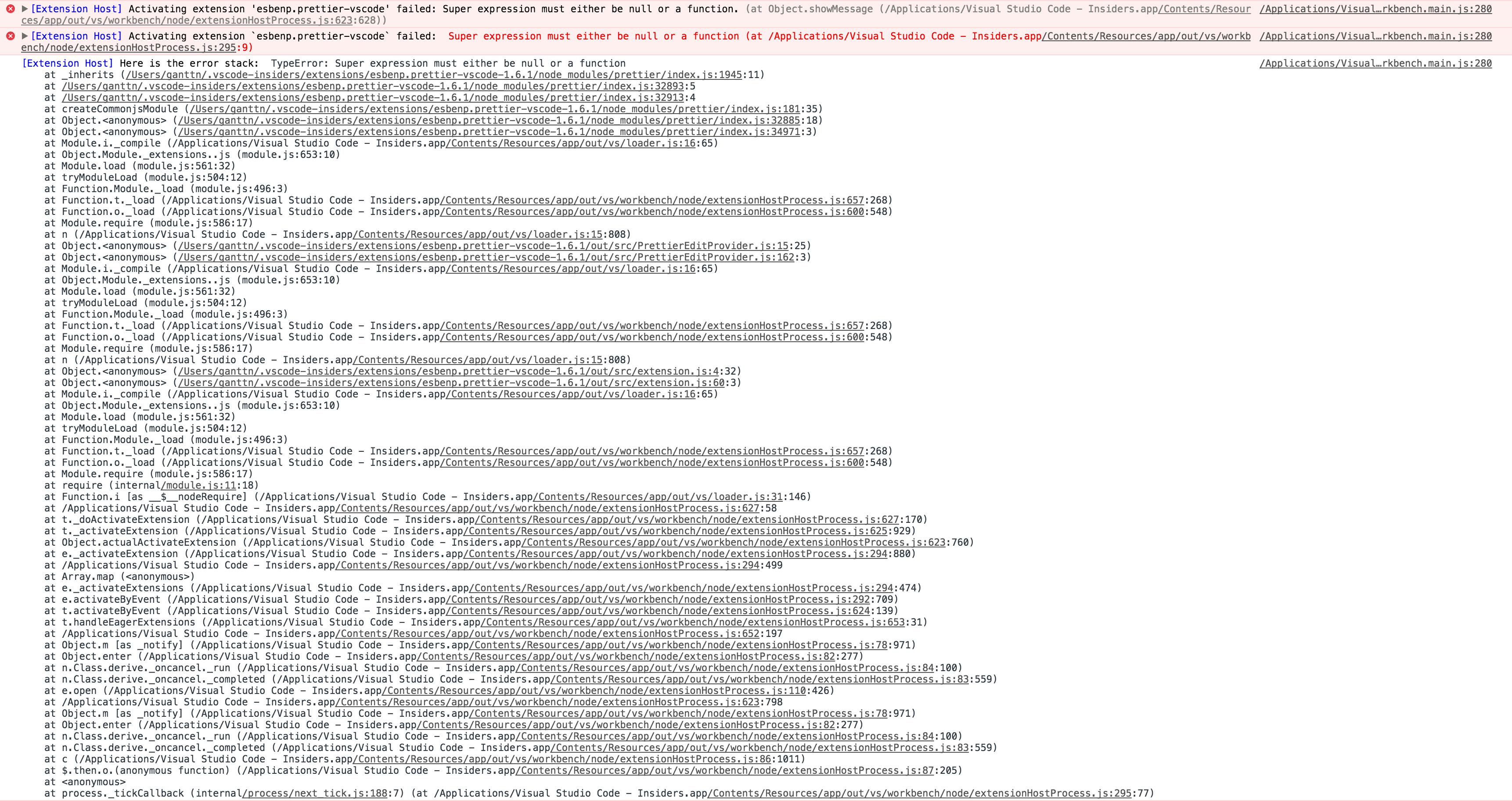 Extension is broken in 1.29 Insiders · Issue #598 · prettier/prettier ...