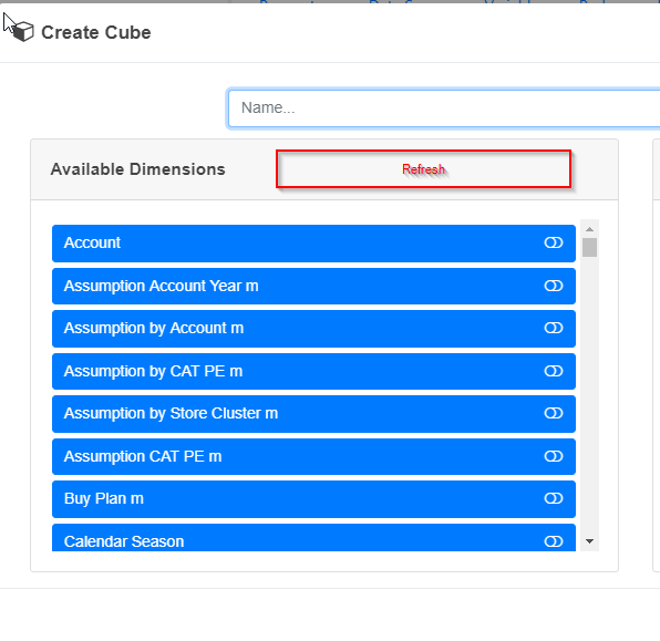Add Refresh Available Dimensions Button To Create Cube Dialog 5 · Issues · Cubewise Code 