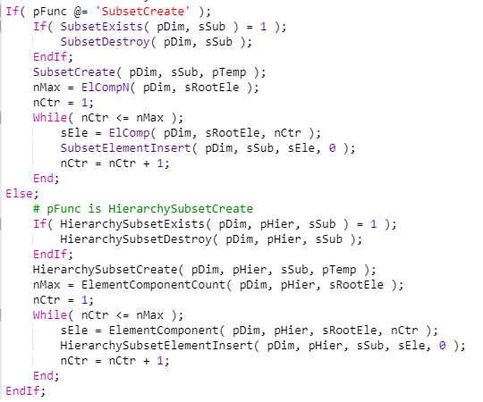 Code colorization for new Hierarchy functions (#93) · Issues · Cubewise CODE / Arc and Slice ...