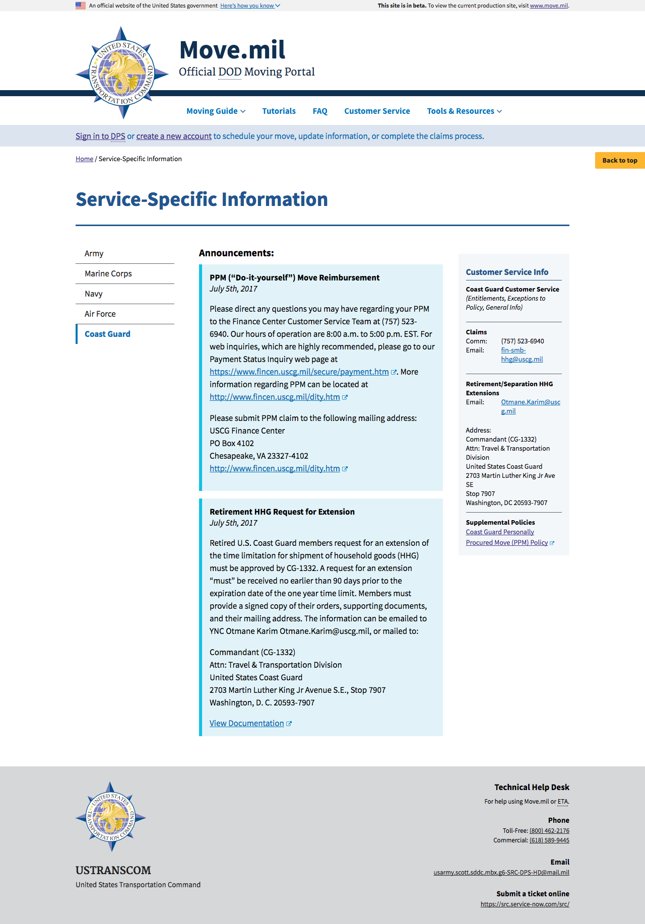 Update v2 of the Service Specific Info Page · Issue #141 ...