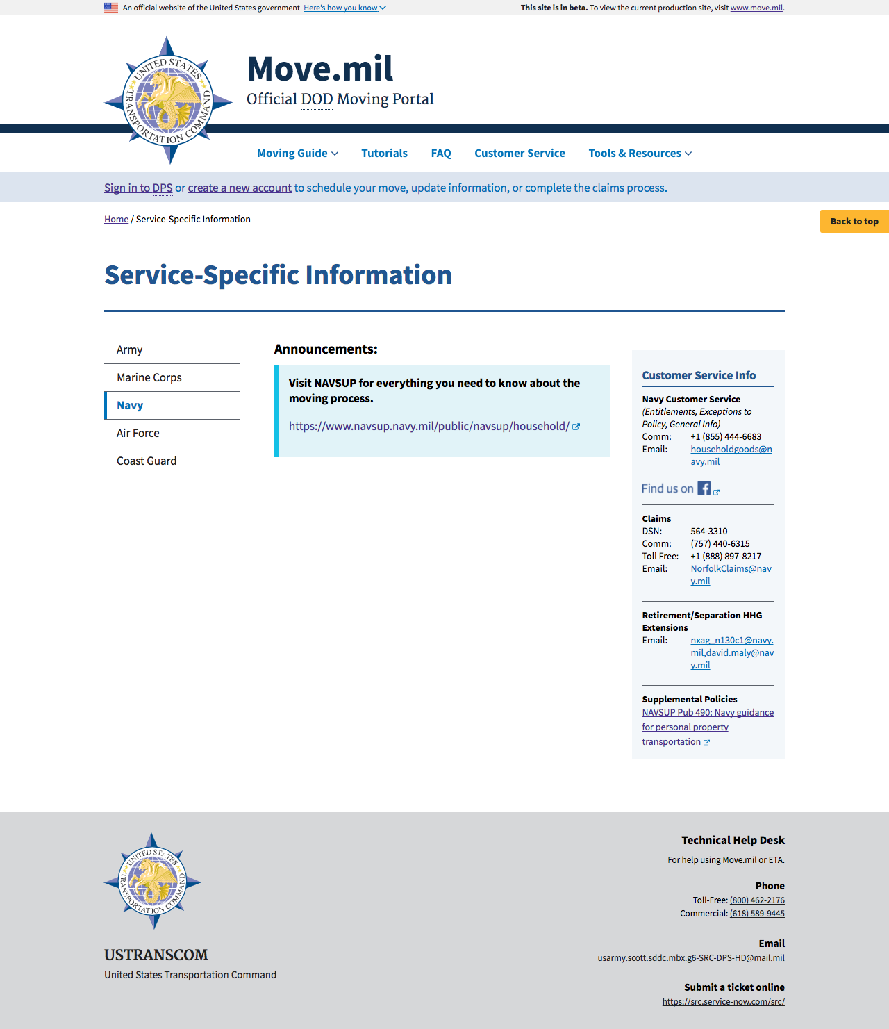 Update v2 of the Service Specific Info Page · Issue #141 ...