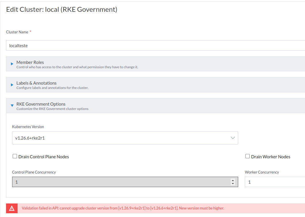 [BUG] - Edit cluster not possible on rancher cluster managemant after rke2 upgrade, version not ...