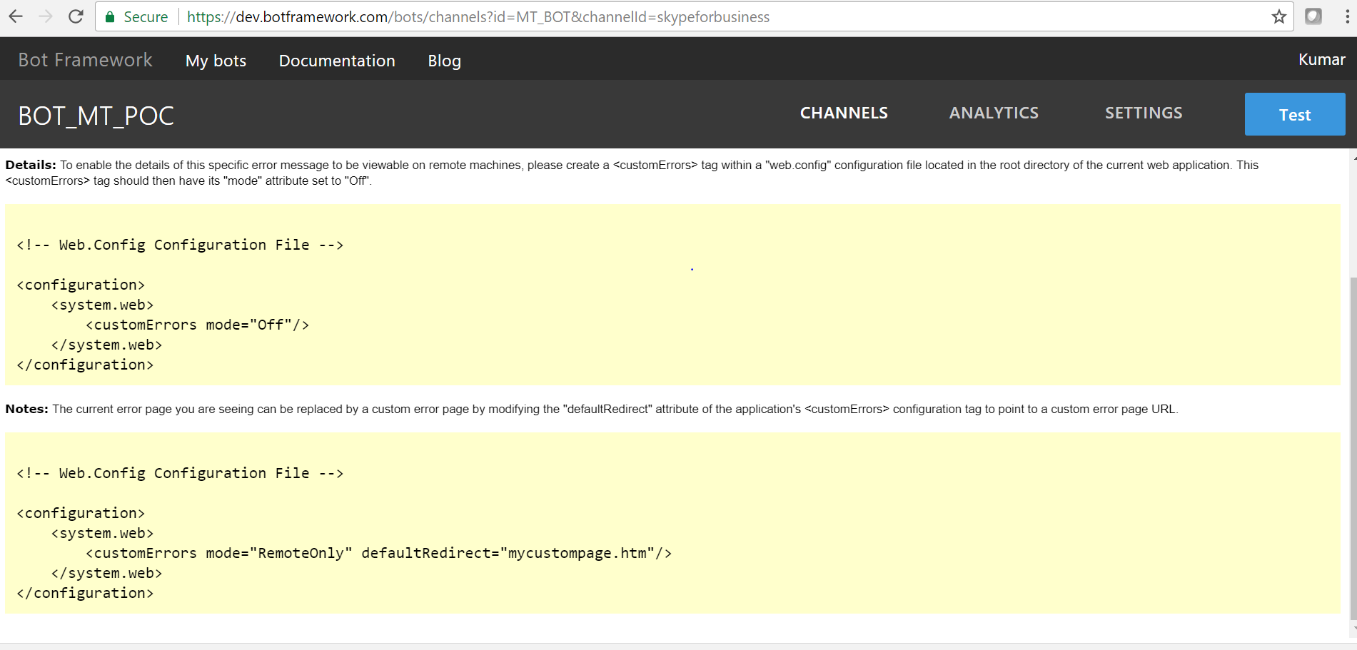 [Skype for Business] Couldn't add skype for business channel to my bot · Issue #2966 · microsoft ...