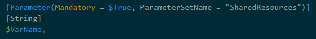 Syntax highlighting on ParameterSetName not working with spaces around ...
