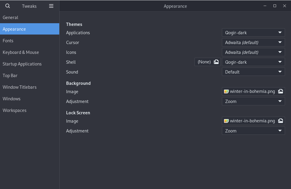 Qogir theme installed but icons and cursos does no load · Issue #207 · vinceliuice/Qogir-theme ...