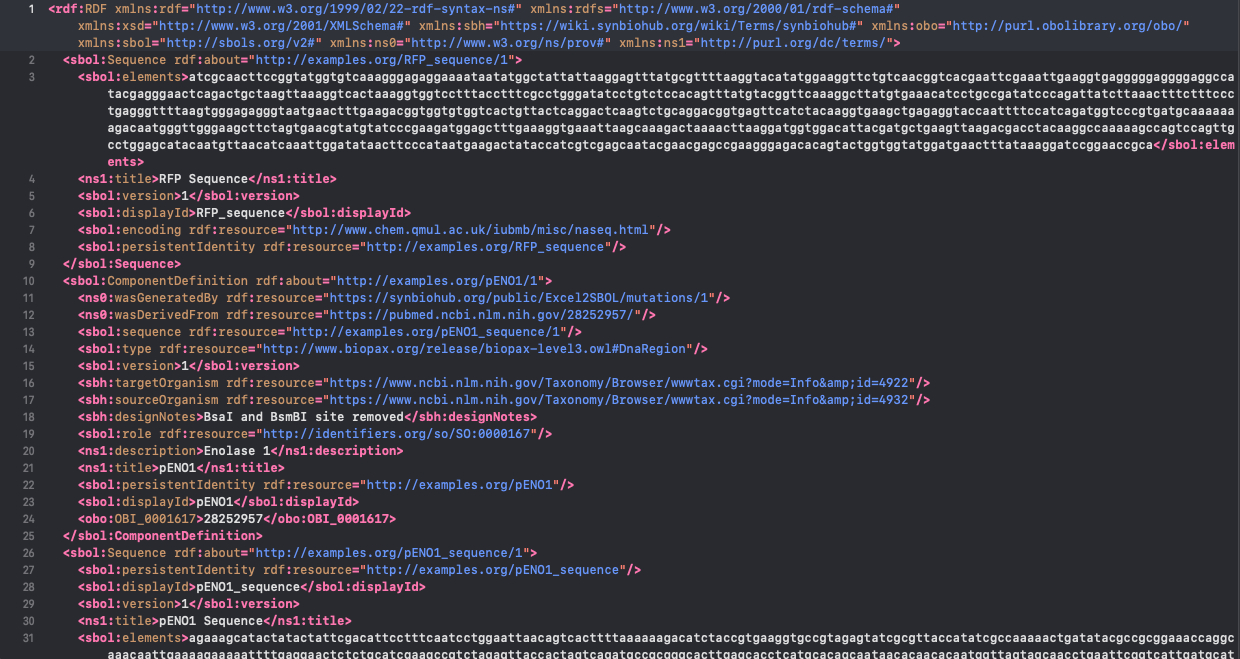 GitHub - SynBioDex/SBOL-to-Excel