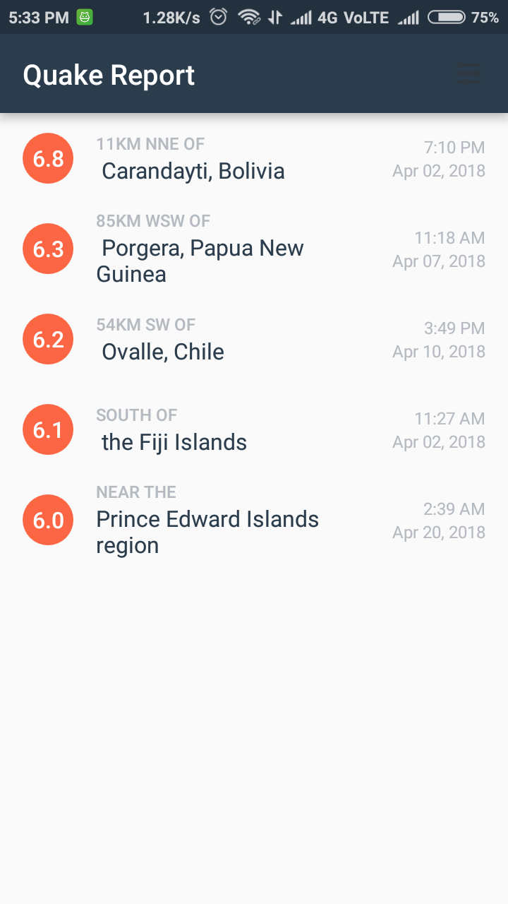 Github Gaganag50 Earthquake App Know The Most Recent Earthquakes In