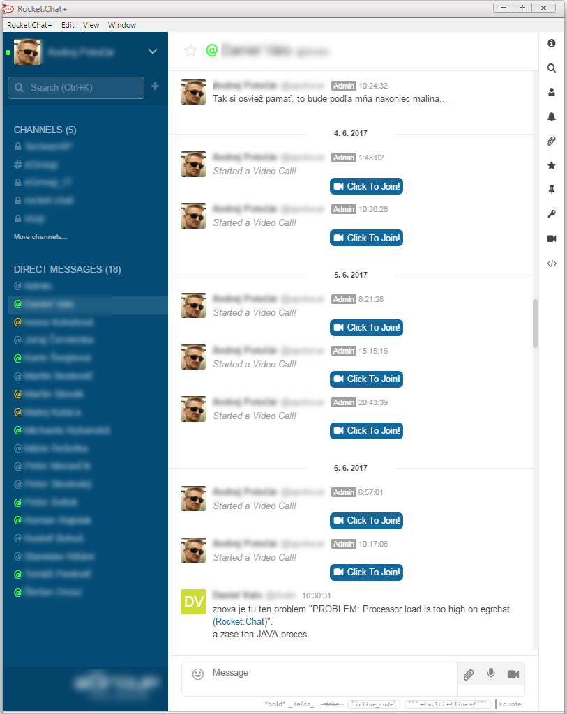 Videocall starting unexpectedly · Issue #7249 · RocketChat/Rocket.Chat · GitHub