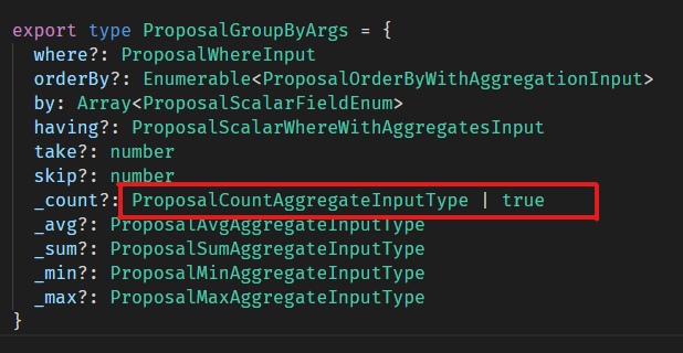 Typing problems in groupby method · Issue #10915 · prisma/prisma · GitHub