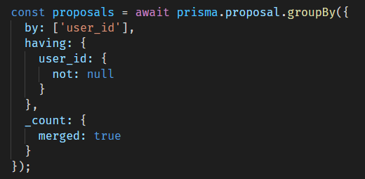 Typing problems in groupby method · Issue #10915 · prisma/prisma · GitHub