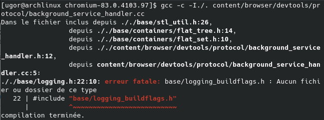 Error building on archlinux · Issue #1072 · ungoogled-software/ungoogled-chromium · GitHub