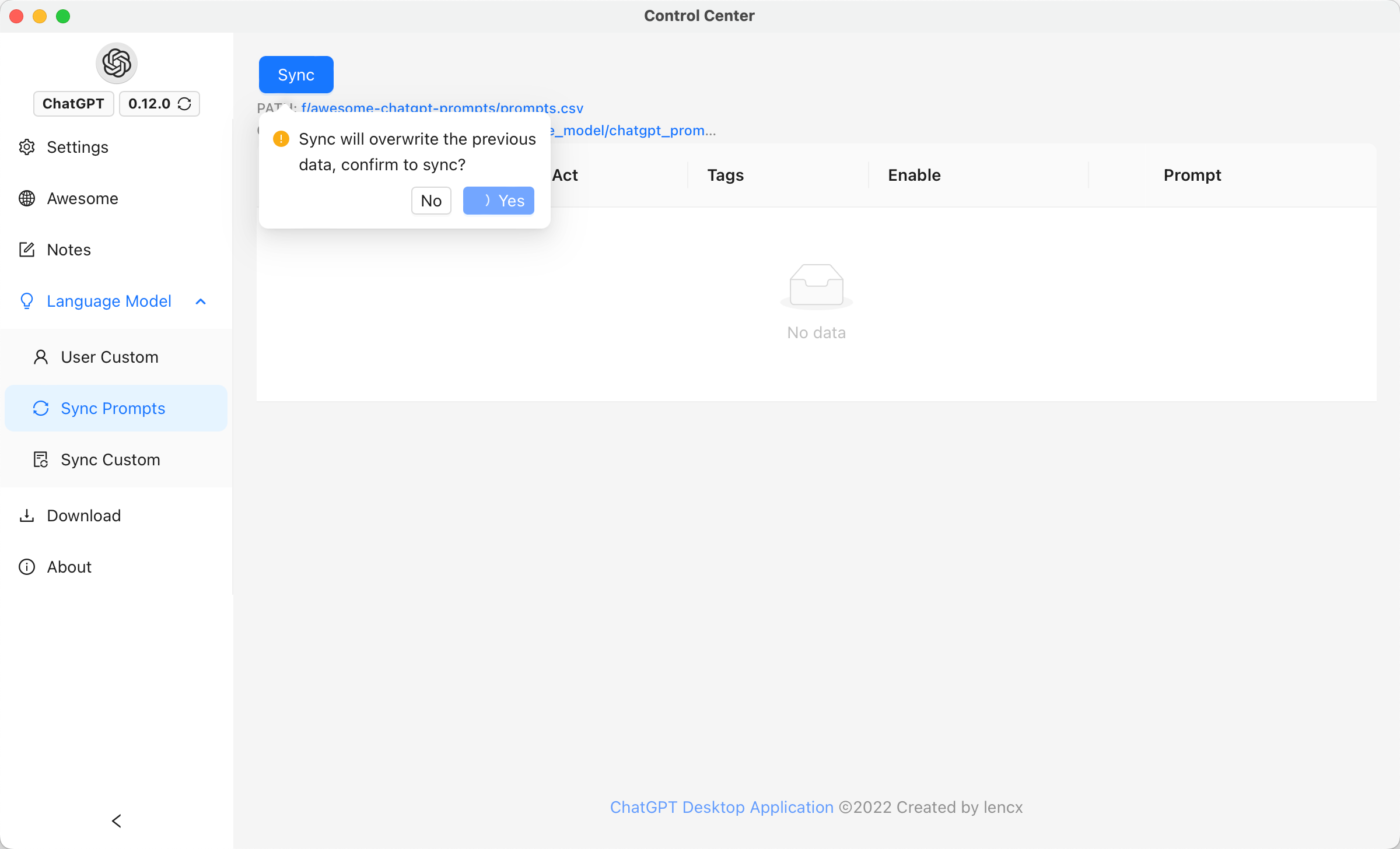 [Bug]can't sync prompt · Issue #646 · lencx/ChatGPT · GitHub