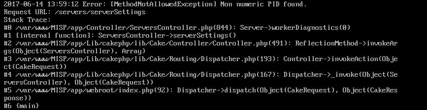 Undefined index: user in /var/www/MISP/app/Model/Server.php · Issue #2086 · MISP/MISP · GitHub