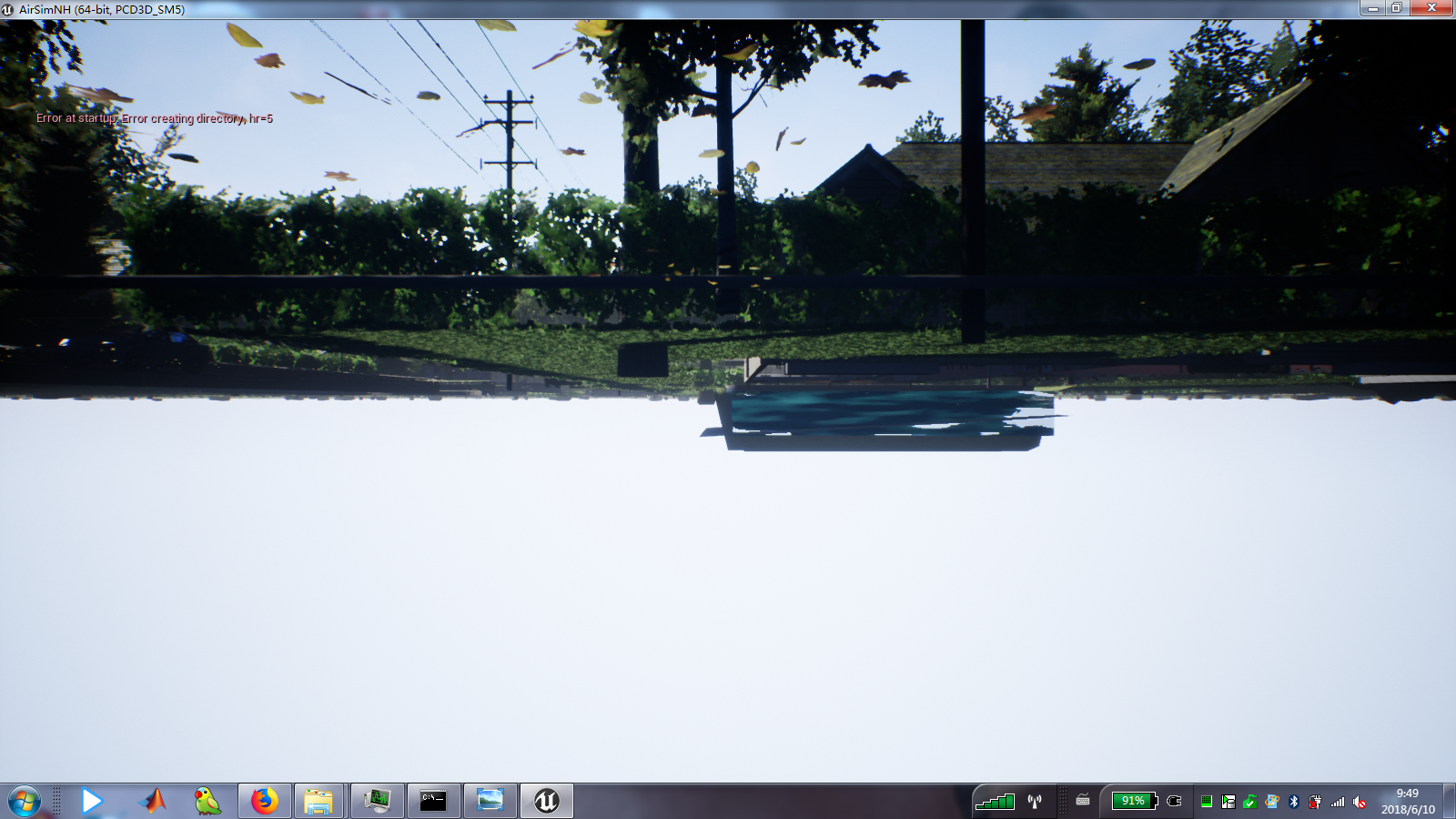 "Error at startup: Error creating directory, hr=5", anyone met this?(not create/load settings ...