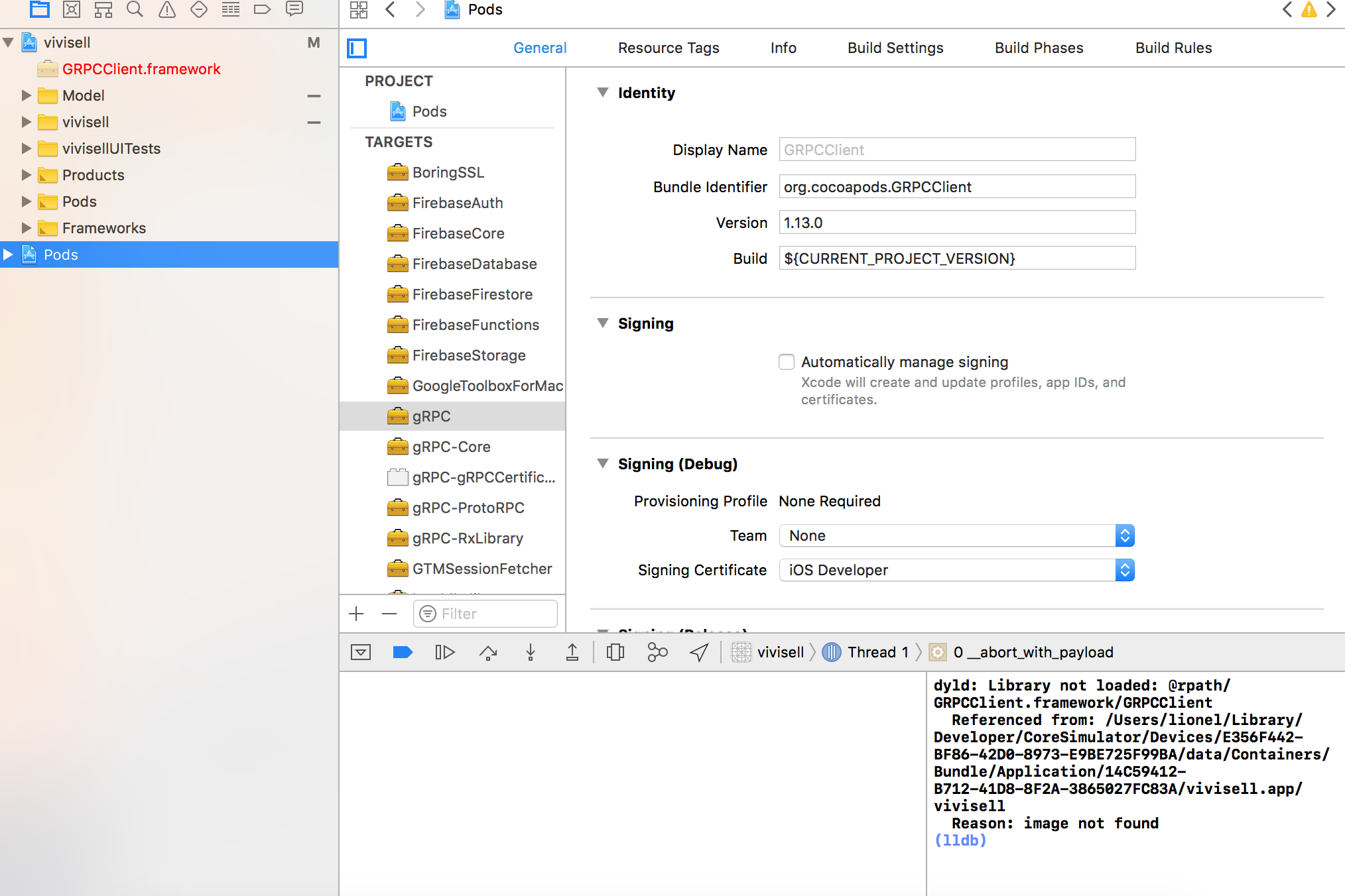 I Am Using Firebasefirestore As My Backend And I Encounter This Issue With Grpcclient · Issue