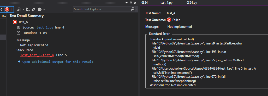 The VS is crash after clicking "Open additional output for this result" · Issue #6324 ...