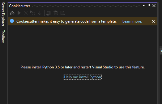 Cookie Cutter Does Not Generate Project · Issue 6736 · Microsoftptvs · Github 