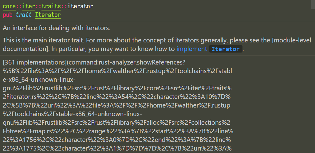 Hover Tooltip On `iterator` Prints Un Rendered Markdown Noise · Issue 