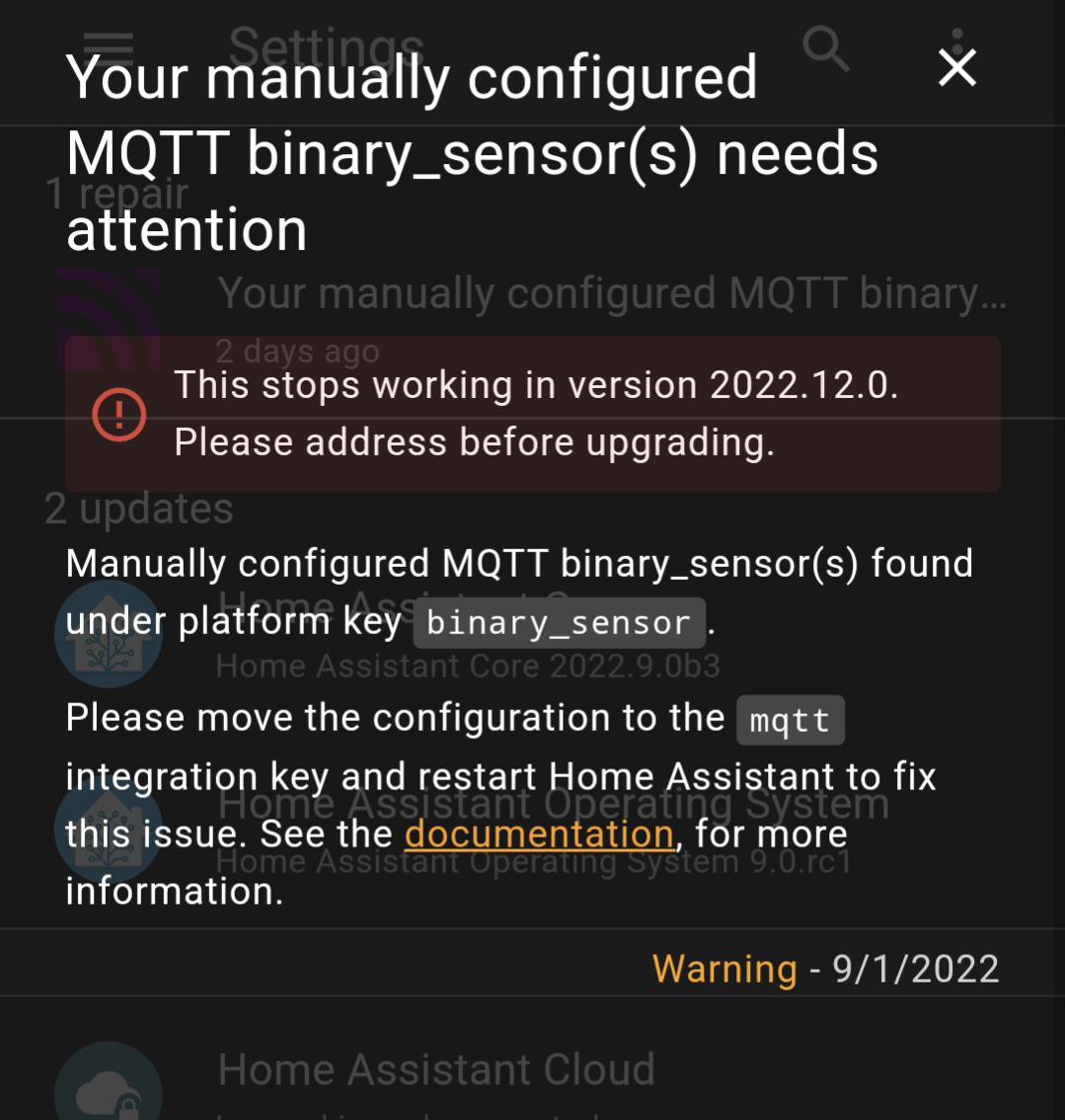 Resolve issue with MQTT binary sensor · Issue #560 · theglus/Home-Assistant-Config · GitHub