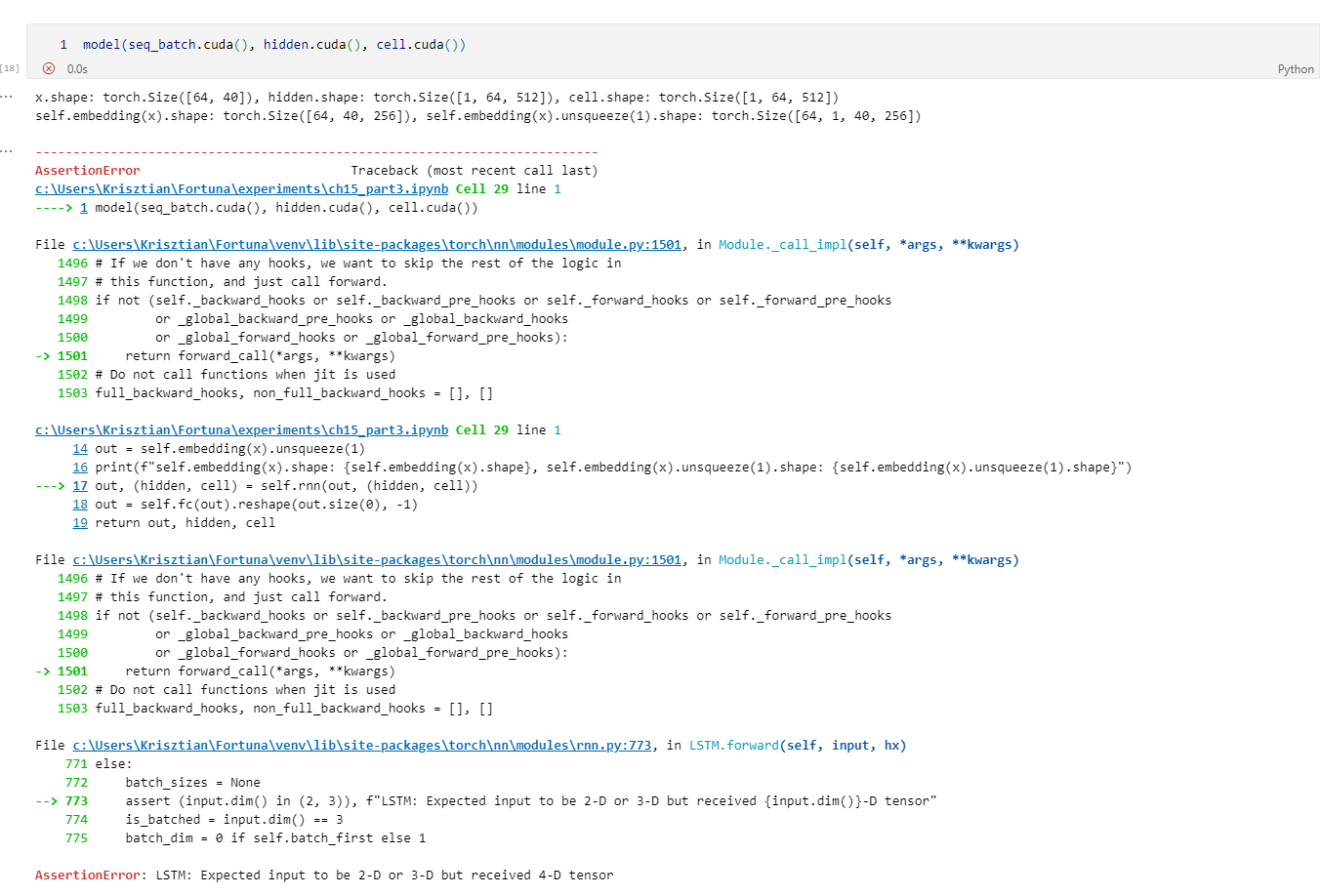 Chapter 15 / page 531 - Building a character-level RNN - forward pass - wrong shapes · Issue ...